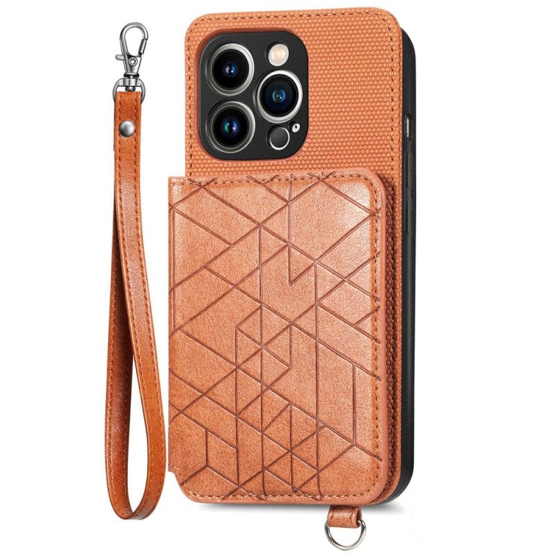 Kuori iPhone 14 Pro Max Lompakkokotelo Lompakko Ja Kaulanauha ...